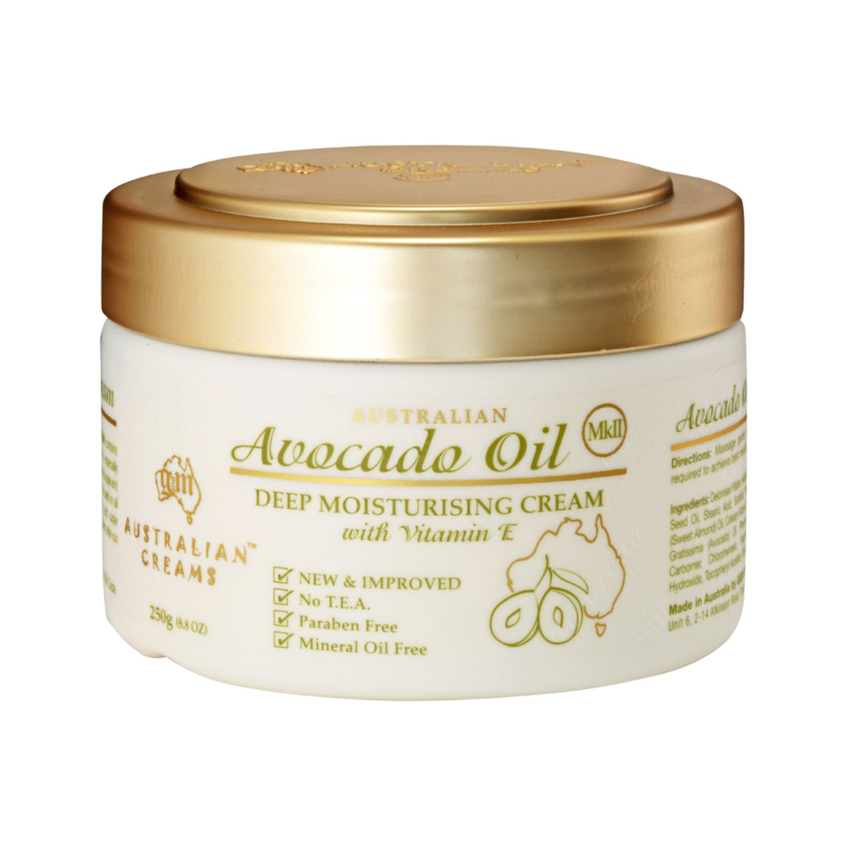 Australian Creams MkII Avocado Oil Deep Moisturising Cream with Vitamin ...
