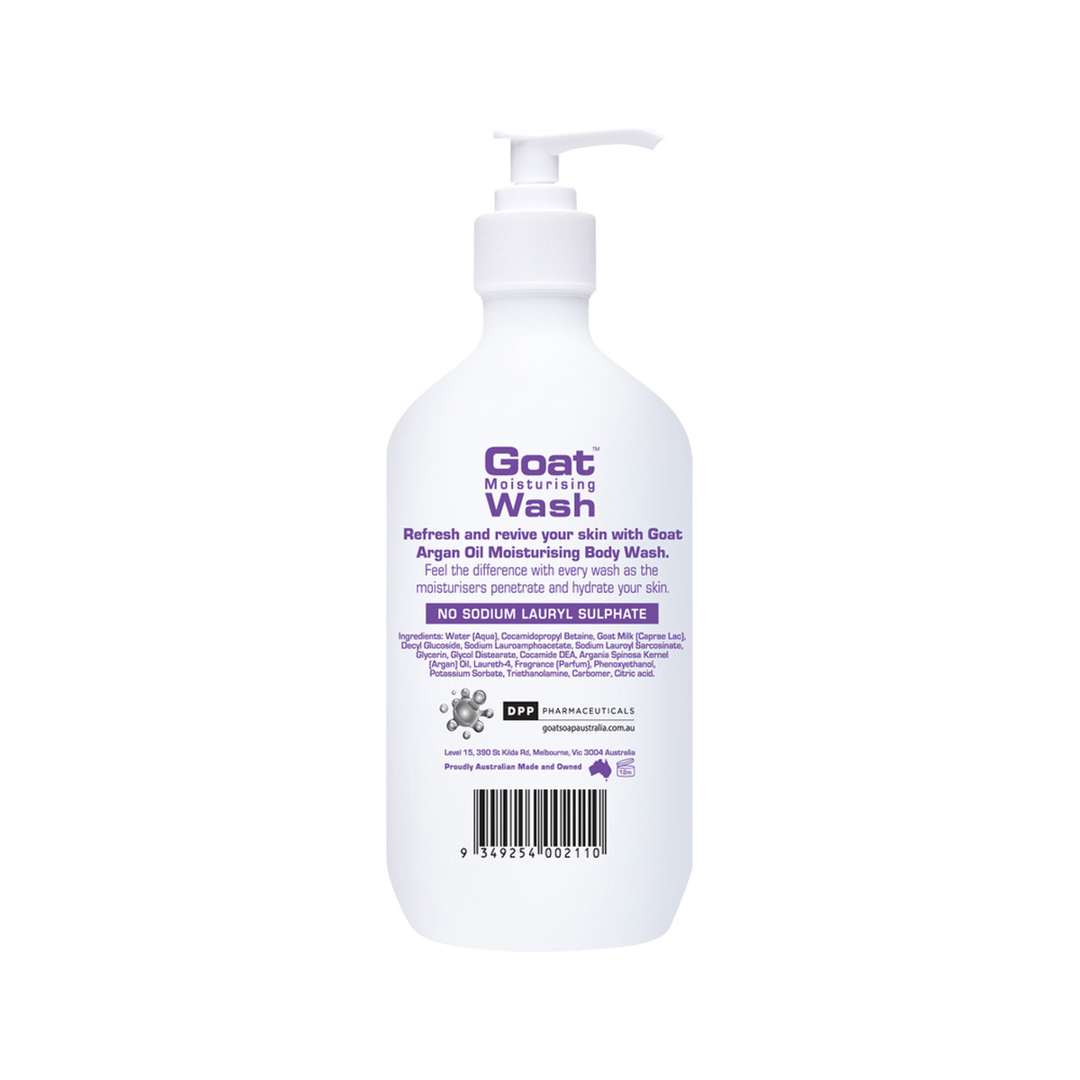 Goat Soap Australia Goat Moisturising Wash Argan Oil 500ml - Willow ...